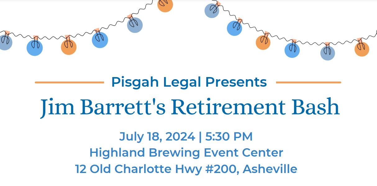 Jim Barrett's Retirement Bash - Pisgah Legal Services